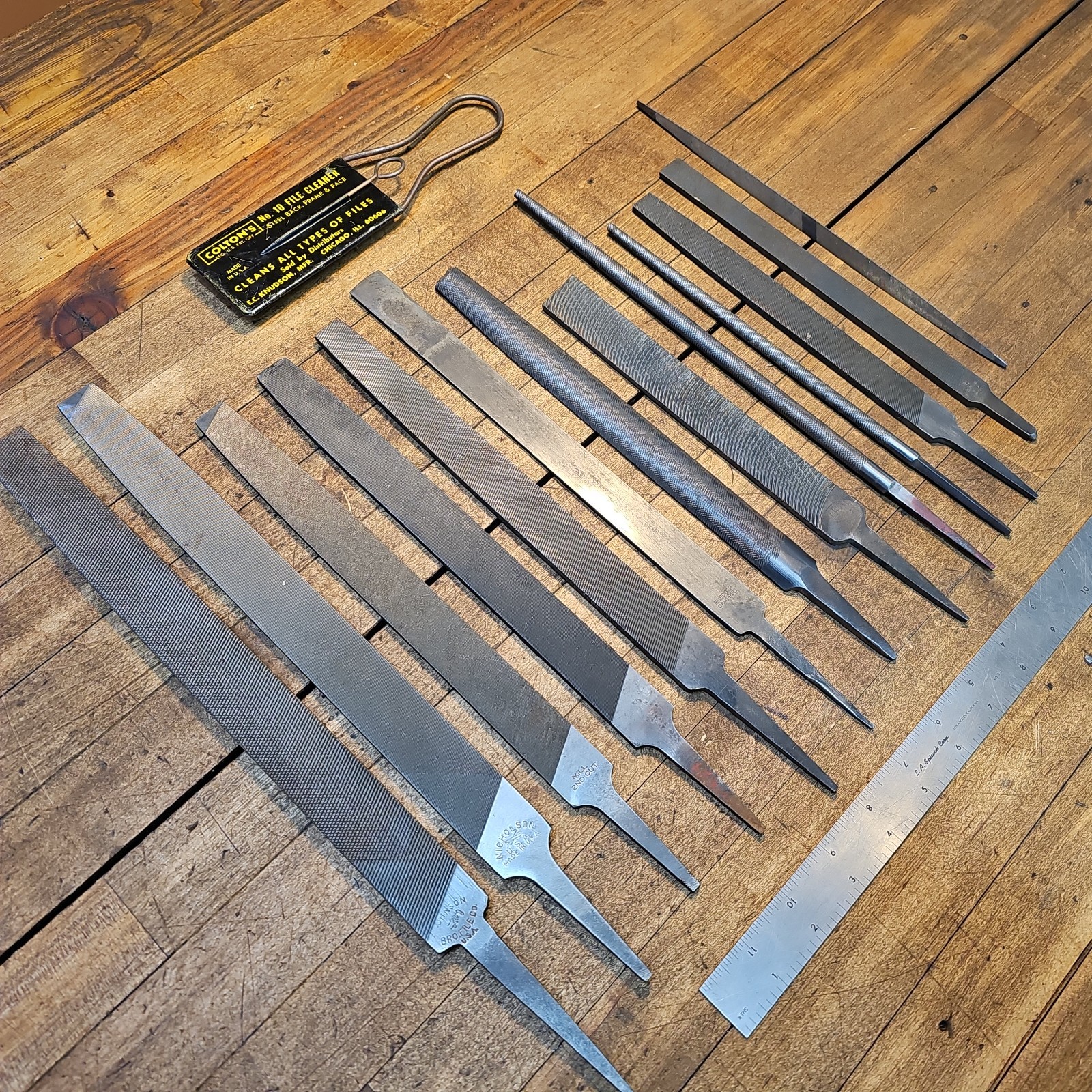 MACHINIST Tools Metal Files SET ☆ NICHOLSON File & Rasp Lot ☆SHARP ...