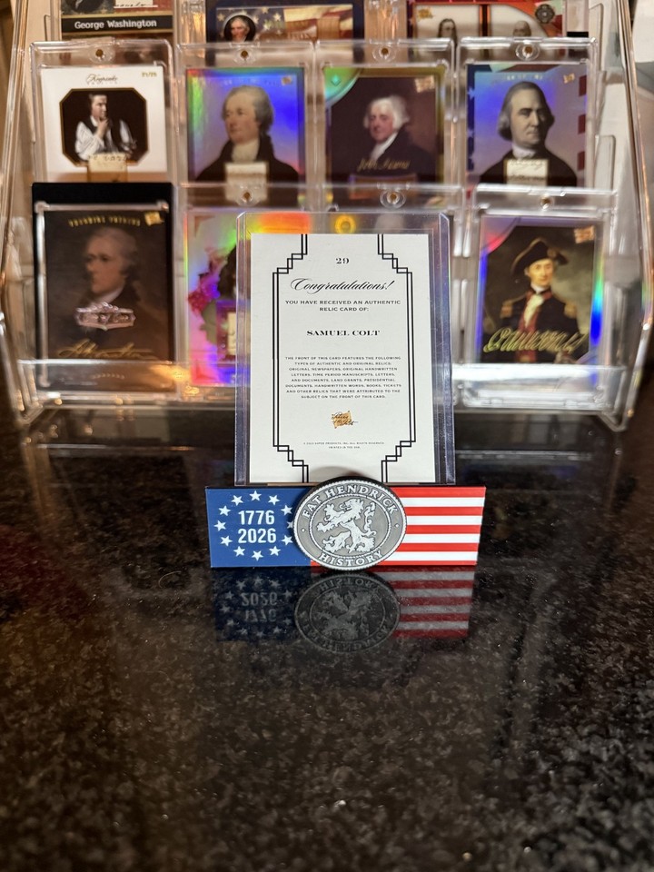 PIECES OF THE PAST 2023 HAND WRITTEN RELIC SAMUEL COLT #29 | eBay