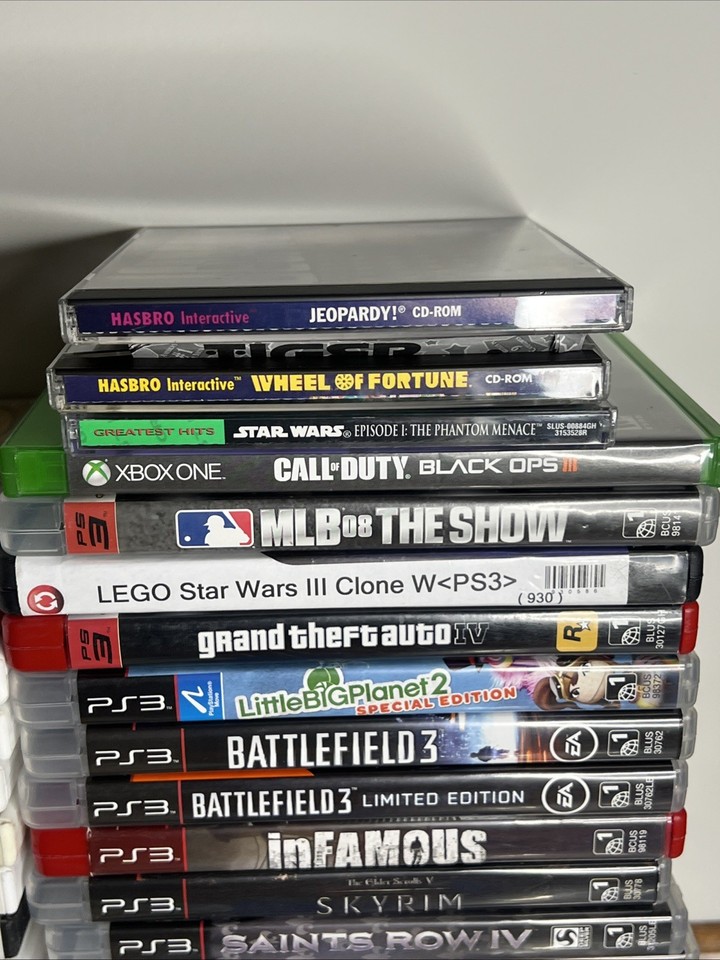 Massive Lot Of 125+ Video Games Xbox 360, Xbox One ,PS2, Wii, Ps3, Ps4 ...