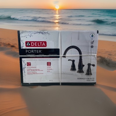 Delta Porter 8 in. Widespread 2-Handle Bathroom Faucet in Oil Rubbed ...