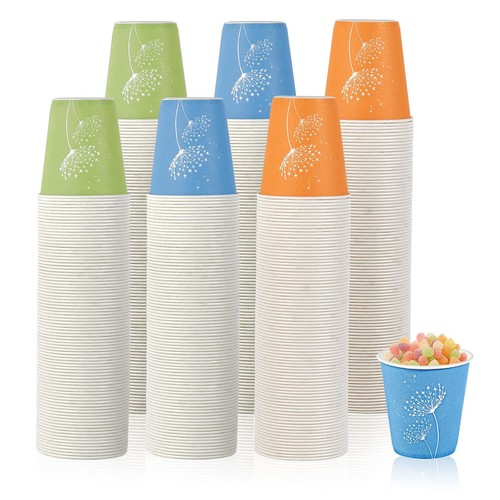 LITOPAK 600 Pack 5 oz Disposable 600 Count (Pack of 1), 5OZ-orange&blue ...