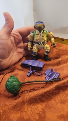 VINTAGE TMNT FIGURE MUTANT MILITARY PRO PILOT DON TURTLE DONTELLO 1991 ...
