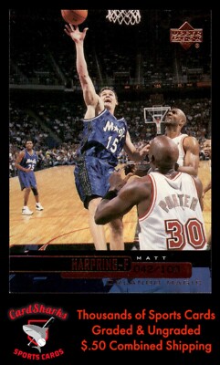 1999 Upper Deck #86 Matt Harpring UD Exclusives #42/100 Orlando Magic ...