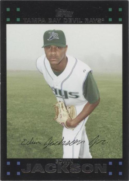 2007 Topps Updates & Highlights - Edwin Jackson #UH144 Red Back for ...