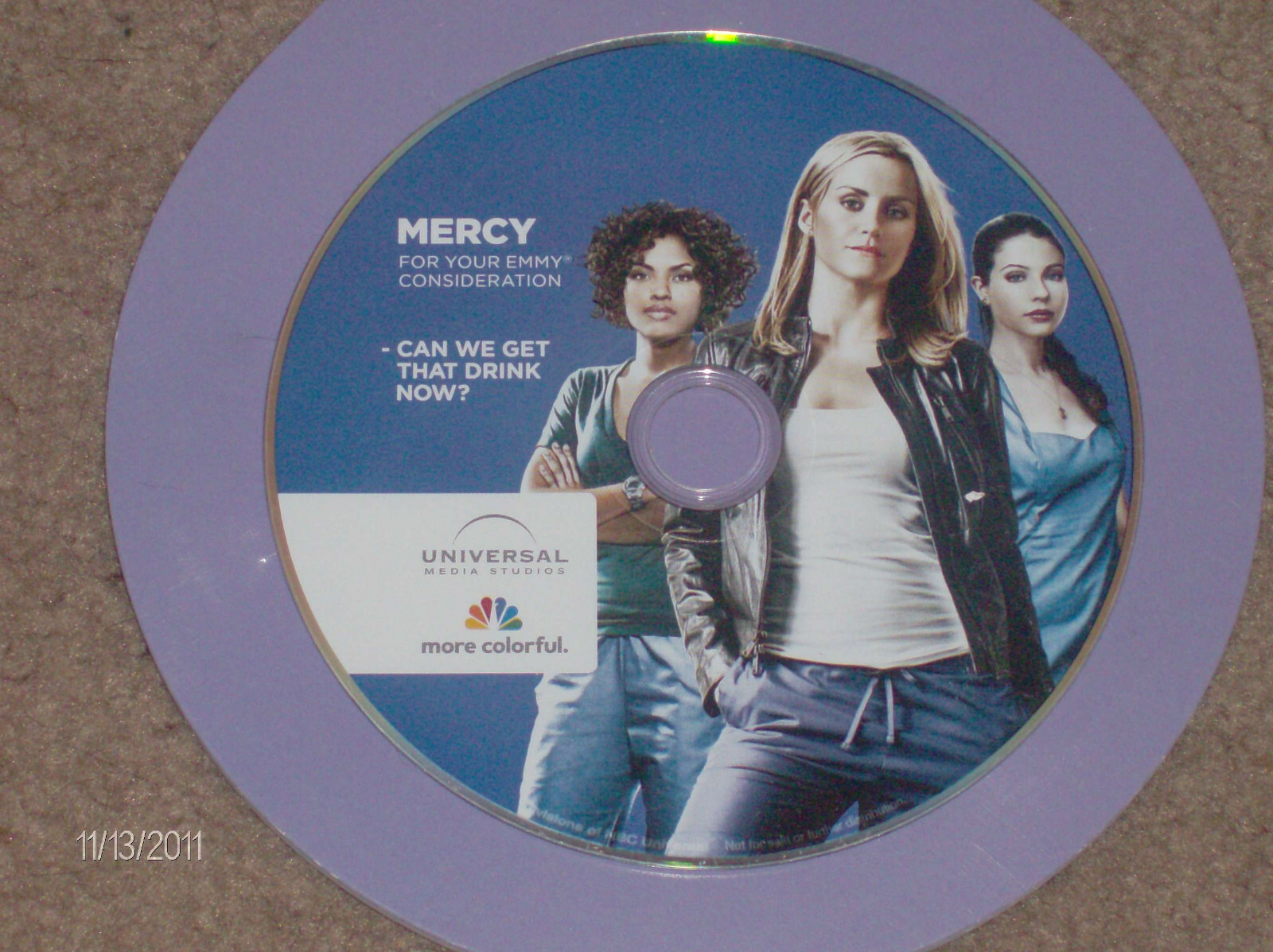 "Mercy" Universal TV Series! 1 RARE episode! RARE Emmy Preview DVD ...