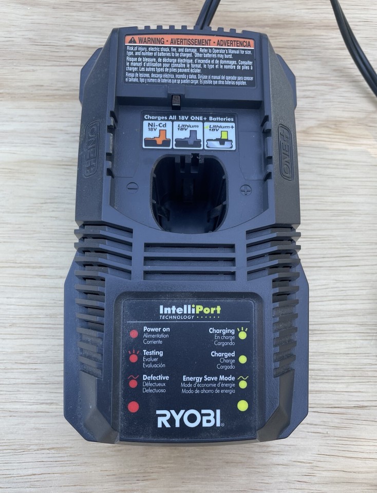 OEM RYOBI IntelliPort 18V Battery Charger P118 Good Working Black | eBay