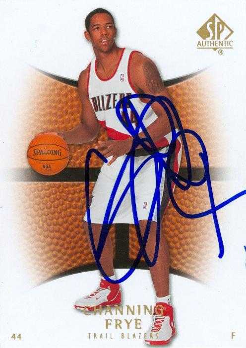 Channing Frye autographed Basketball Card (Trail Blazers) 2008 SP ...