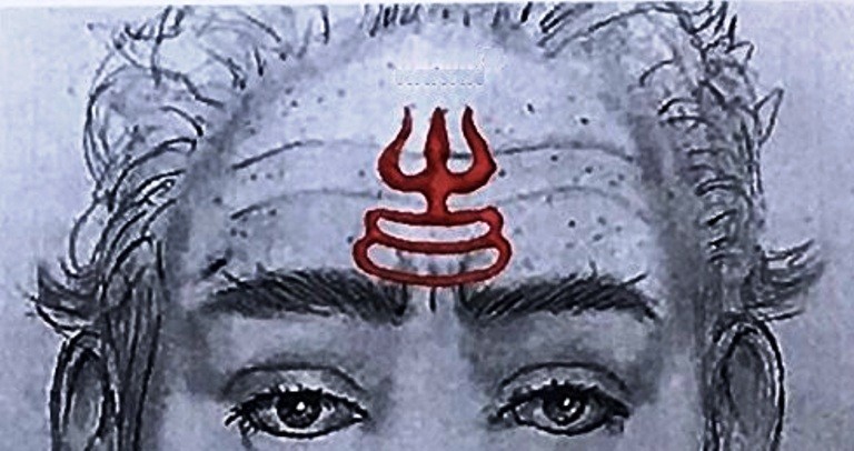 Small Metallic Trishul Trident Teeka Stamp For Applying Tilak On ...