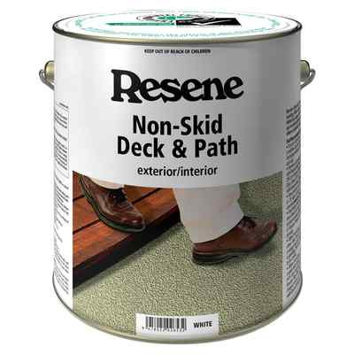 Resene Non Skid Deck & Path Exterior Interior WHITE Paint, 1L or 4L ...