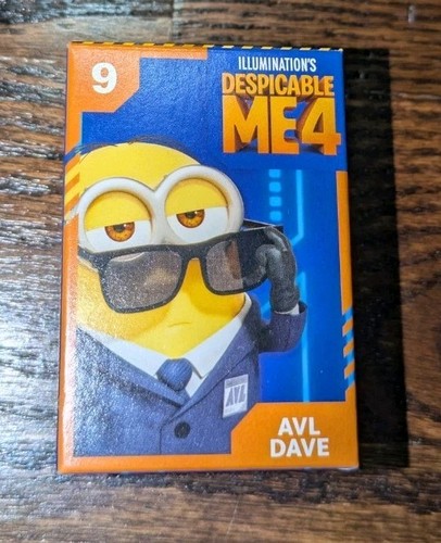 McDonald's 2024 Despicable ME 4 Minion Happy Meal Toy #9 Avl Agent Dave ...