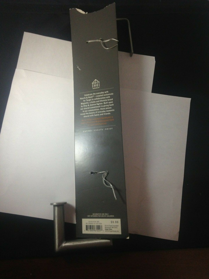 Hearth and Hand w/ Magnolia Nailhead Wreath Hanger Pewter NWT | eBay