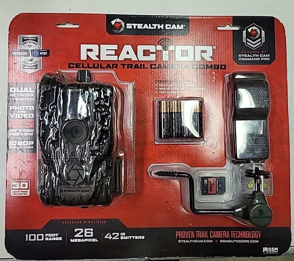 Stealth Cam Reactor Cellular Trail Camera Combo New! | eBay