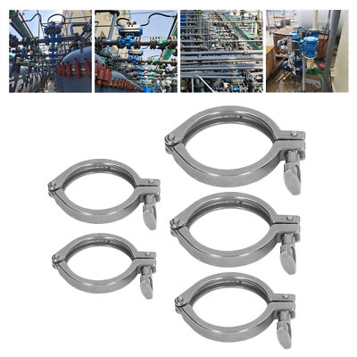 Sanitary Clamp 304 Water Pipe Fixing Clamp Single Pin Pipe Clip W/ Wing ...