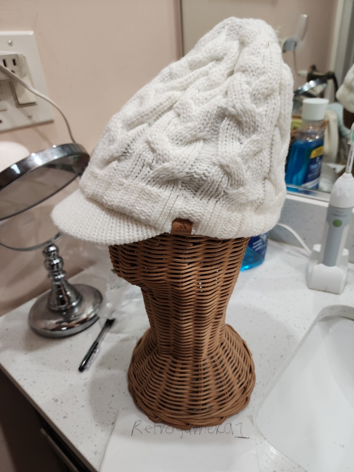 Adidas Crystal Brimmer Knit Beanie Hat Brim Skull Cap Same Day ShipOut ...