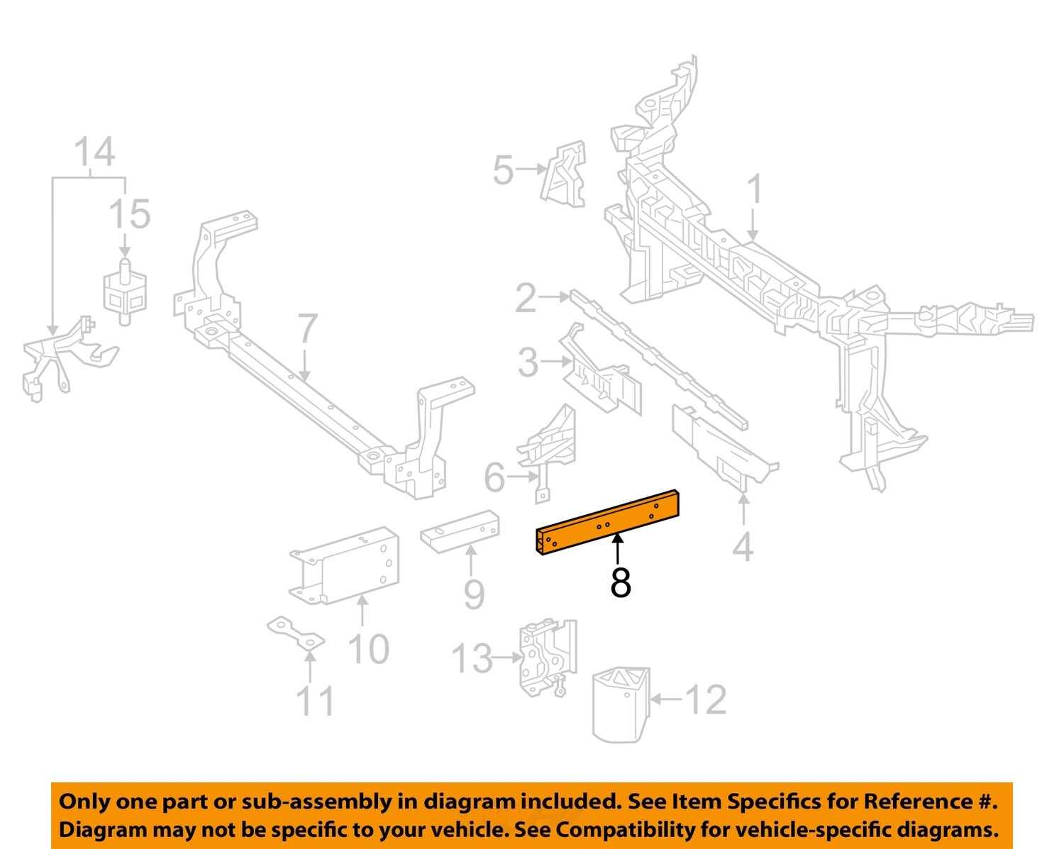 MERCEDES OEM 15-18 GLA250-Radiator Support Lower Support Right ...