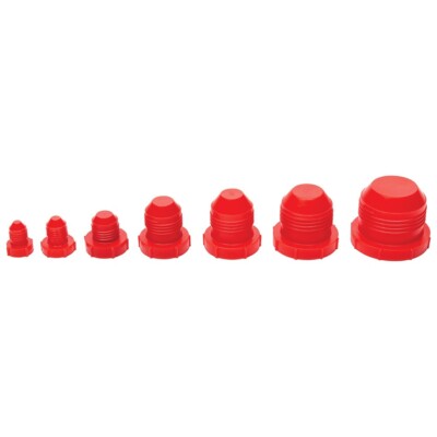 Allstar ALL50810 Dust Plug Kit 5pcs Each Size 3AN-16AN Plastic Red ...