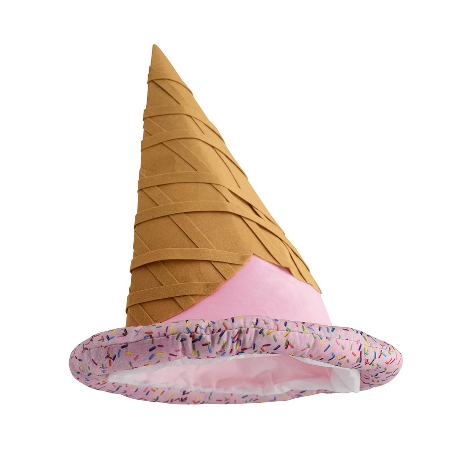 Adult Ice Cream Party Hat Novelty Food Vendor Ice Cream Cone Hat ...
