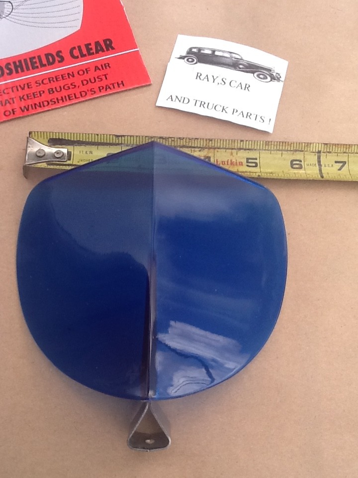 NEW VINTAGE STYLE BLUE WINDSHIELD BUG DEFLECTOR ! | eBay