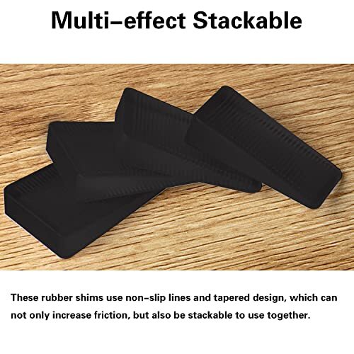 8 Pcs Black Shims Shims for Leveling Furniture Trimmable Hard Wedges ...
