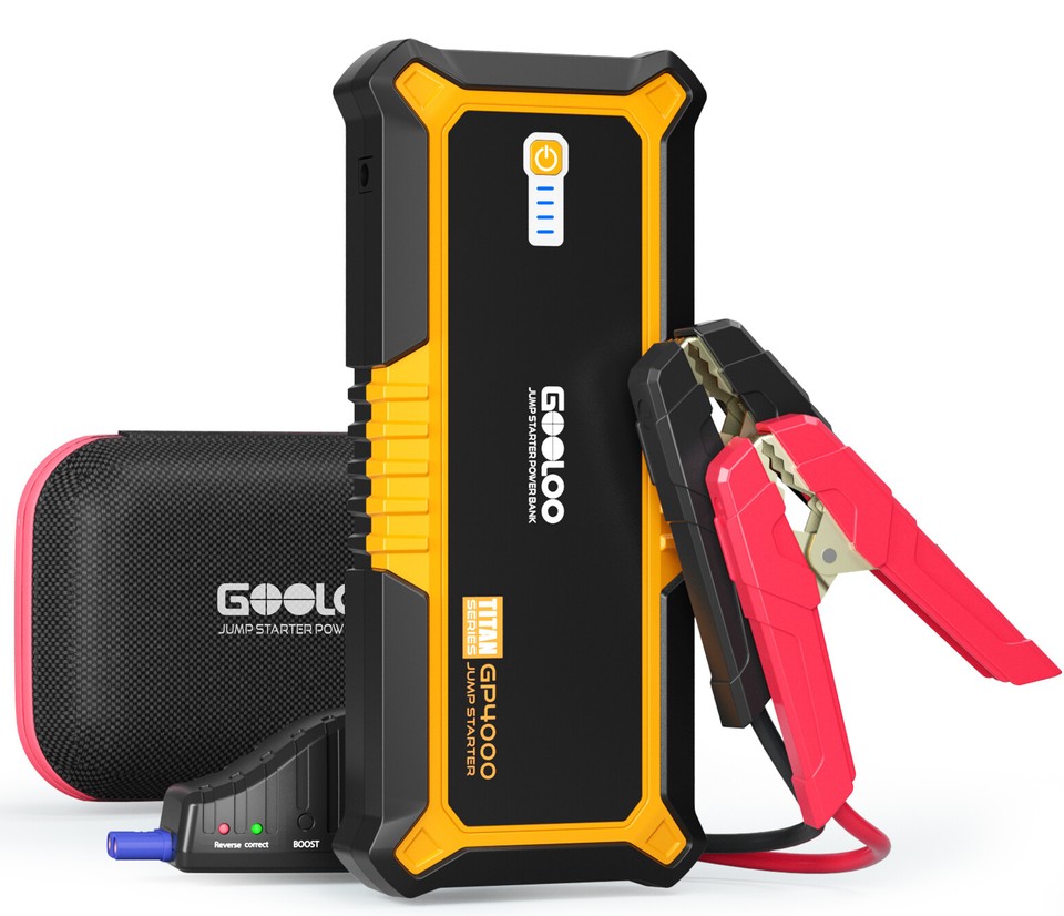 GOOLOO 4000A Car Jump Starter 20000mAh Car Battery Booster Pack 12V ...