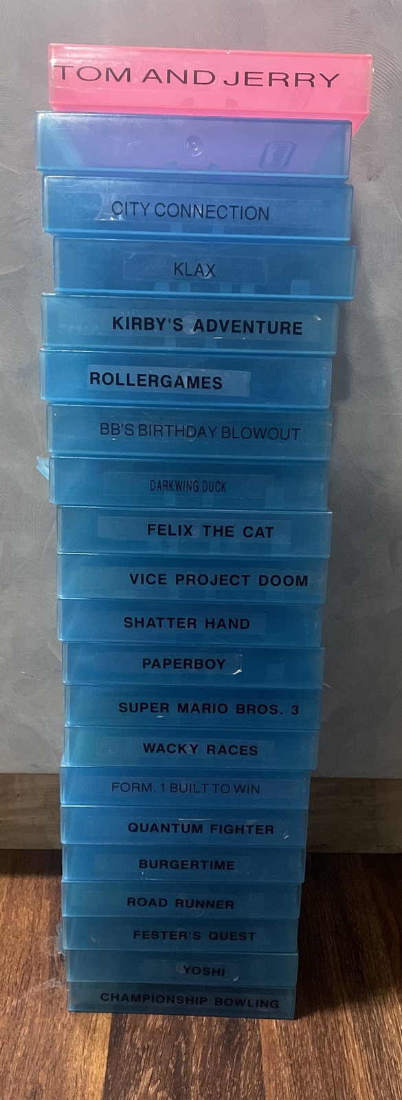 Lot Of 20 OEM Nintendo Plastic Game Cartridge Cases Hard Clamshell Blue ...