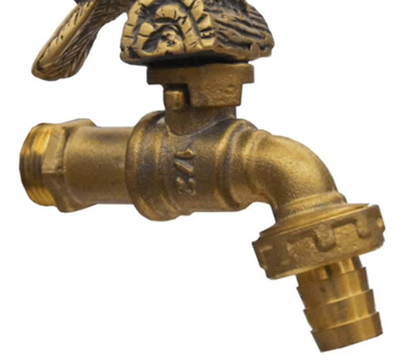 Brass Garden Tap Faucet Owl Bird Handle Spigot Vintage Water Outdoor ...