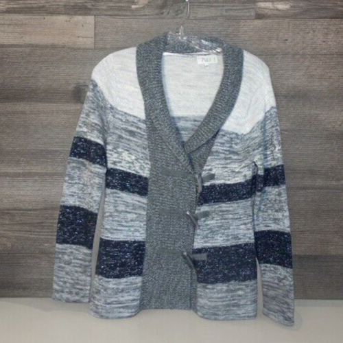 PULI Nordstrom Womens M Cardigan Sweater Shawl Collar Toggle Button ...