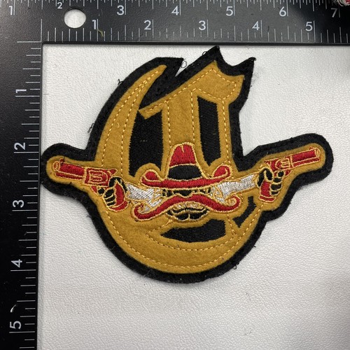 Bigger Patch Cowboy Hat Guy w/ Handlebar Mustache & Guns Blazing Patch ...
