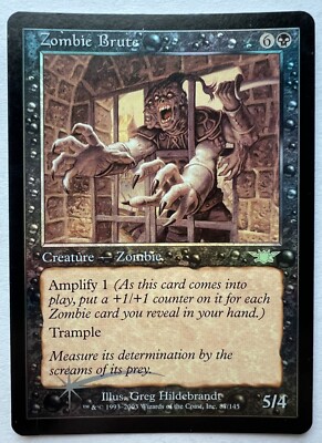 Zombie Brute FOIL Legions Black Uncommon MAGIC THE GATHERING CARD | eBay