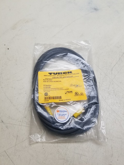 Turck U2506-3 PKW 3m-6/s90 CORDSET 125v 4a for sale online | eBay
