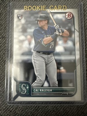 2022 Topps Bowman Baseball Rookie Card #49 Cal Raleigh Seattle Mariners ...