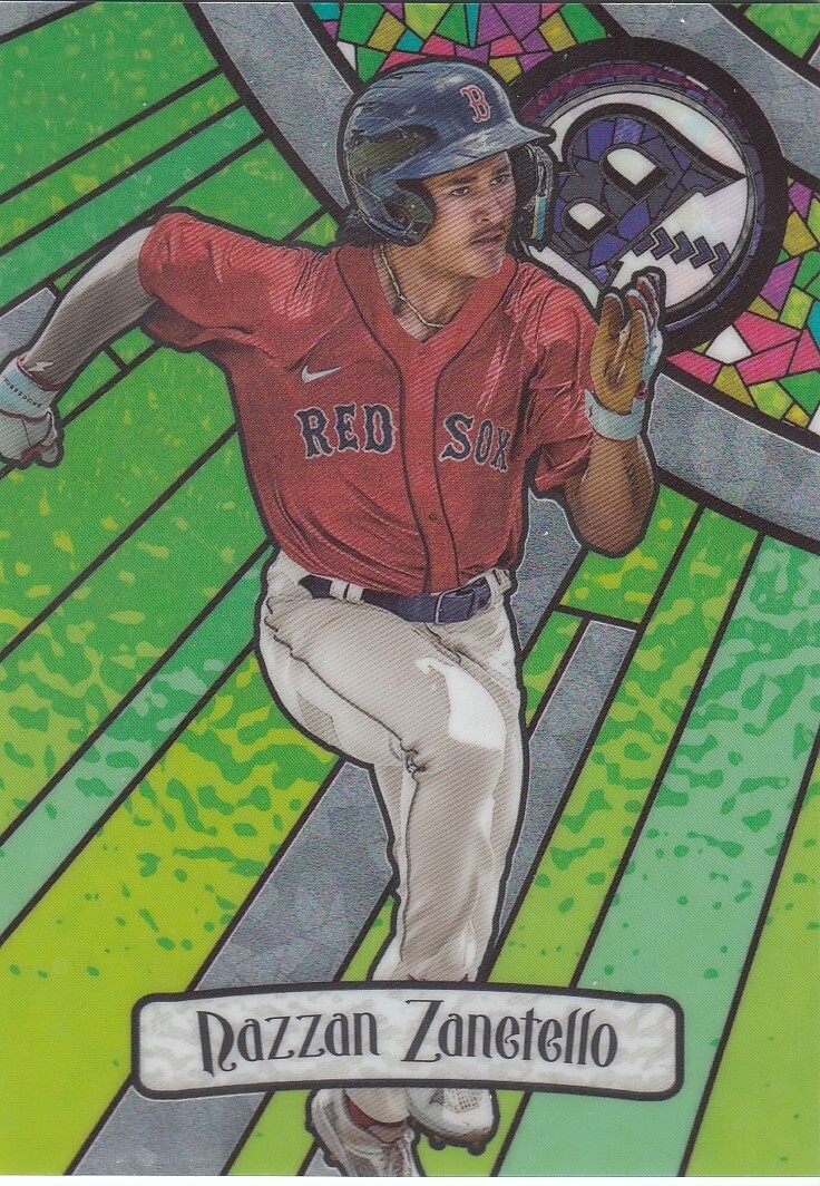 RAZZAN ZANETELLO BOWMAN DRAFT ROOKIE GLASS RC BOSTON RED SOX #BGA-16 ...