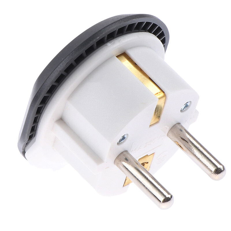 16A Euro converter Plug 2 Round Pin Socket AU US UK CN Plug To EU Wall ...