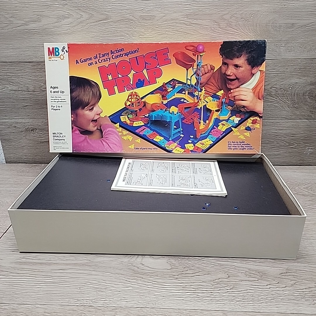 MINT Vintage Mouse Trap Board Game 1986 Milton Bradley 99% Complete | eBay