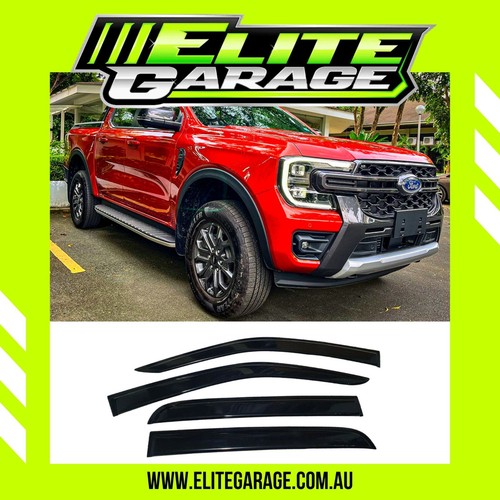 Weathershields Window Visors Fits Ford Ranger Wildtrak Raptor NEW Dual ...