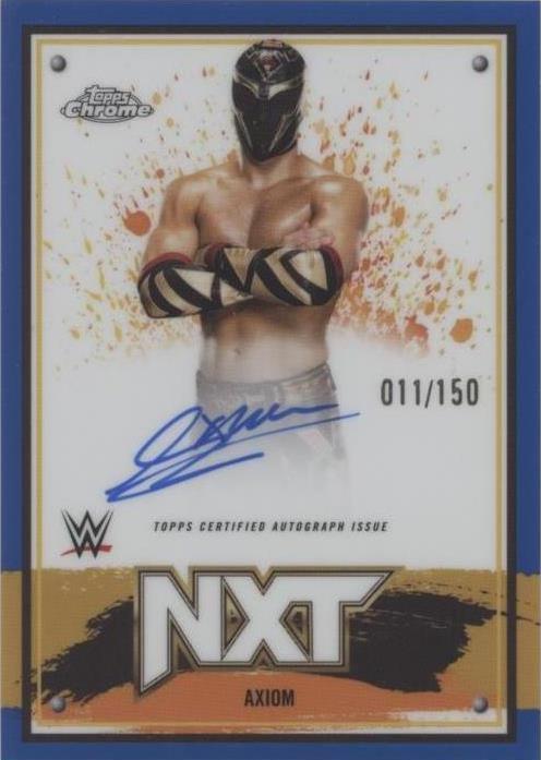 2025 Topps Chrome WWE - Nxt Autographs Axiom #NXT-AXM Blue Refractor ...