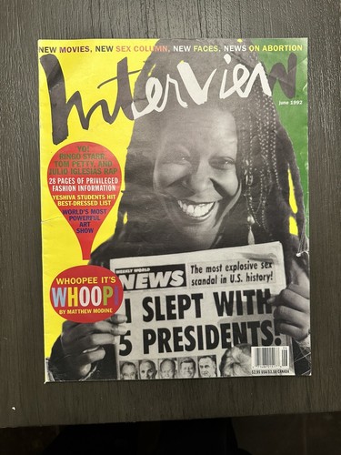 Rare INTERVIEW Magazine Whoopi Goldberg June 1992 | eBay