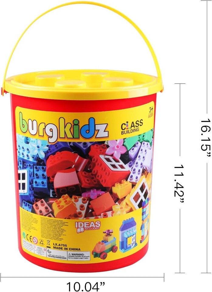 Large 214-Piece Stacking Block Set in Multicolor - Perfect for Toddler ...