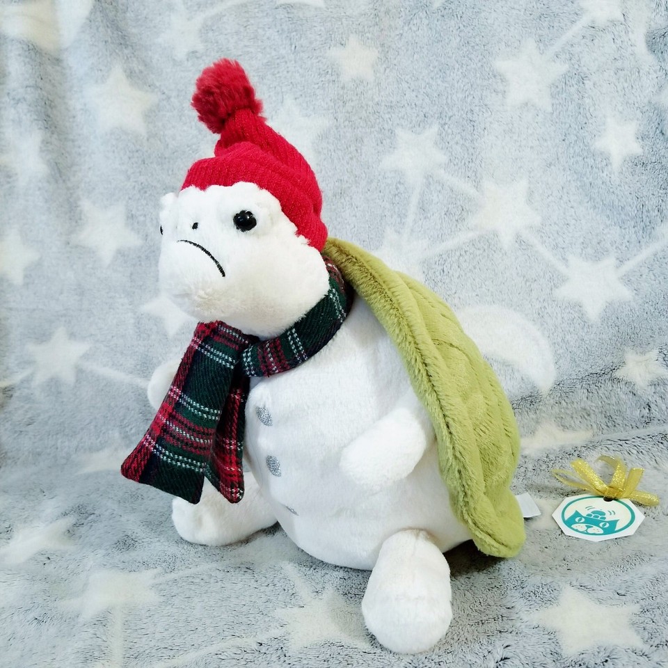JELLYCAT SNOWMAN TIMMY TURTLE NEW Winter Holiday Gift Plush Toy ...