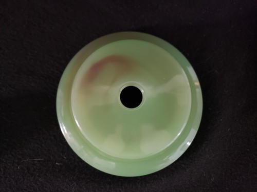 Swirled Jadeite Green & Slag Glass Replacement Lamp Base Insert (NO ...