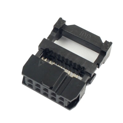 10Pcs 2.54mm Pitch 2x5 Pin 10 Pin IDC FC Female Header Socket Connector ...