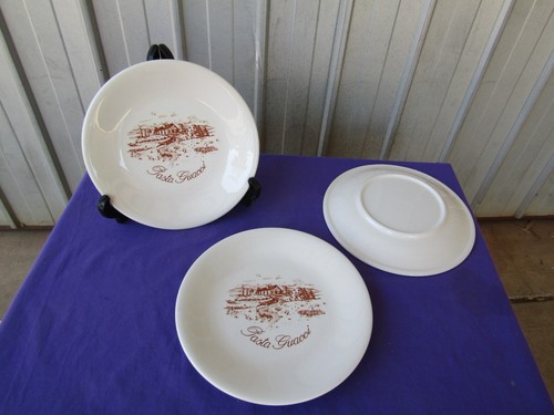 Ceramic Italian Dinner Serving Plate Set "Pasta Guacci” x 3, Vintage ...