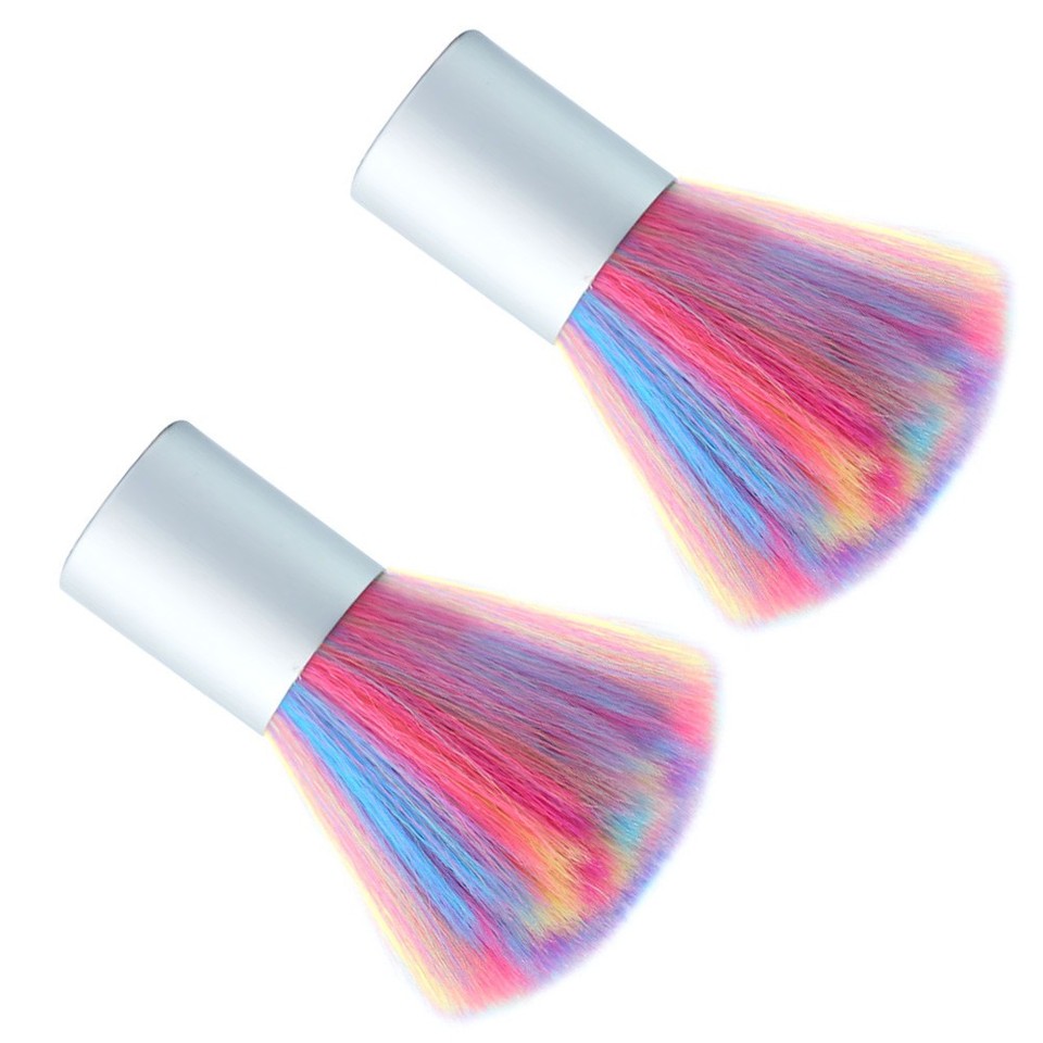 2 PCS Powder Foundation Brush Short Makeup Brushes for Women Blush ...