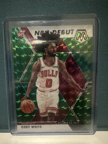 2019/20 Panini Mosaic Colby White NBA Debut Green Bulls | eBay
