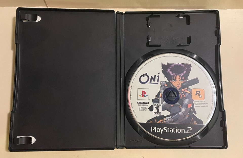 ONI Sony PlayStation 2 PS2 2001 Tested Works Great Black Label ...
