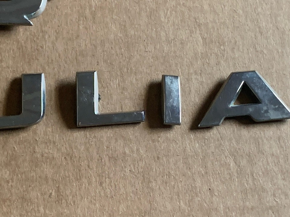 2017-2021 ALFA ROMEO GIULIA Q4 2.0L REAR LEFT SIDE TRUNK LID EMBLEM ...