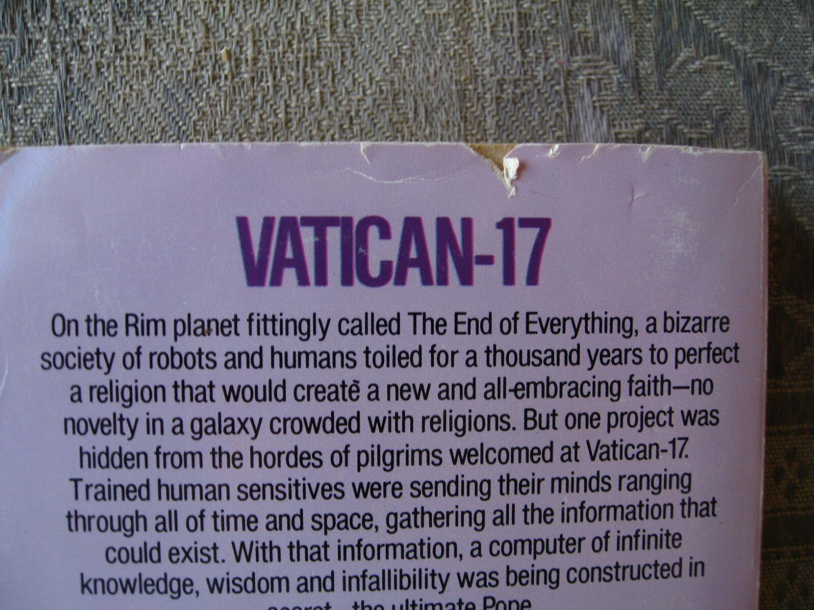 Clifford D. Simak - Project Pope - 1982 - paperback | eBay