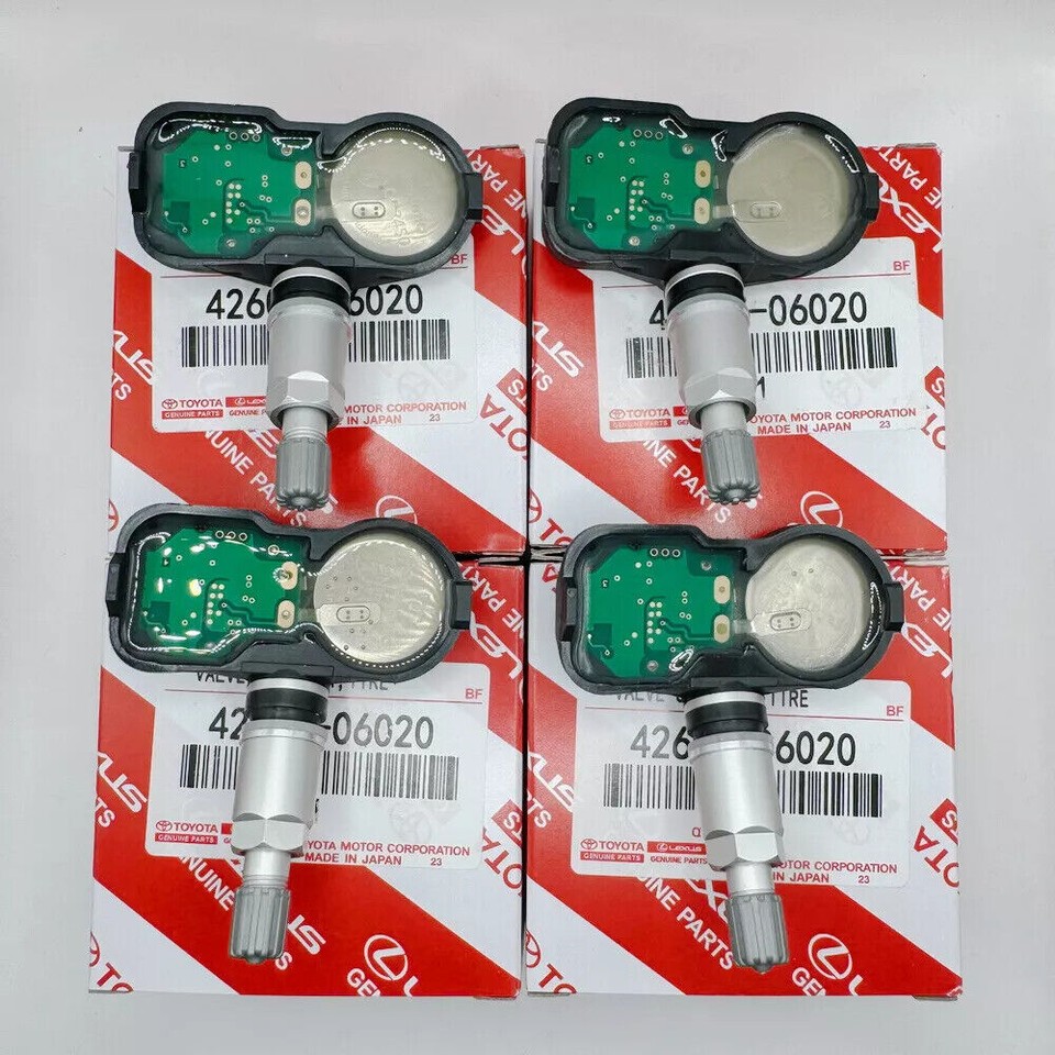 4X Genuine TPMS TIRE PRESSURE SENSOR OEM PMV-C010 For Prius Lexus 42607 ...