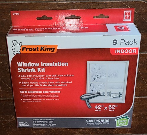 Frost King 42" x 62" Indoor Window Insulation Shrink Kit (9 Pack) #V73 ...