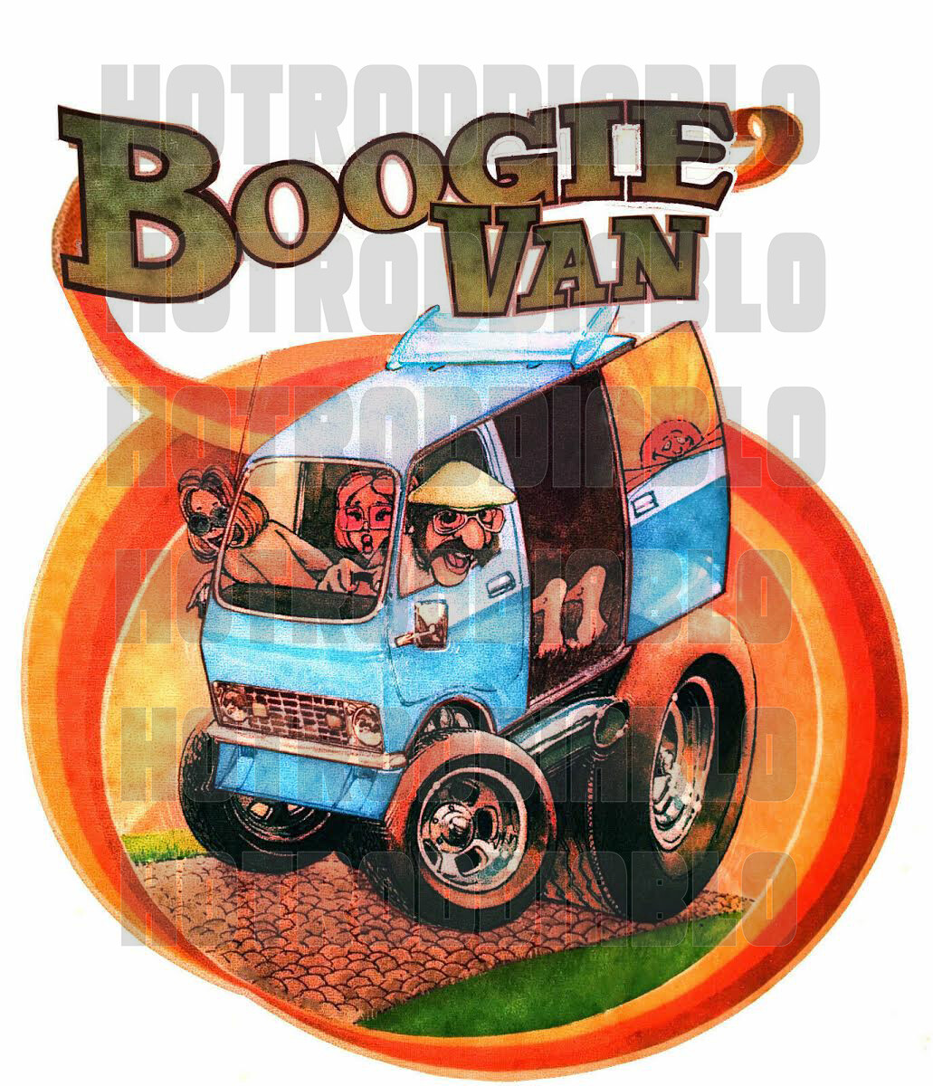 2-PACK VAN RAT ROD HOT ROD SURF BOOGIE VAN RAT FINK VINTAGE RACING ...
